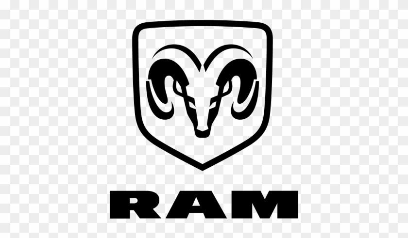 Collection Of Free Ram Vector Black And White - Dodge Ram Logo - Full ...