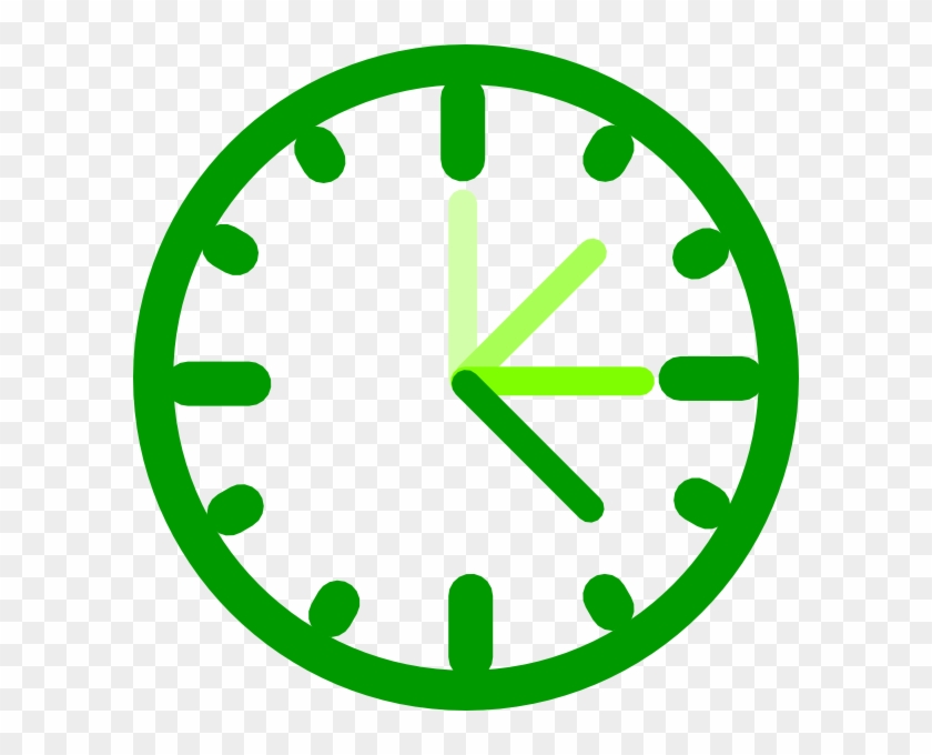 Clock Green - Full Size PNG Clipart Images Download