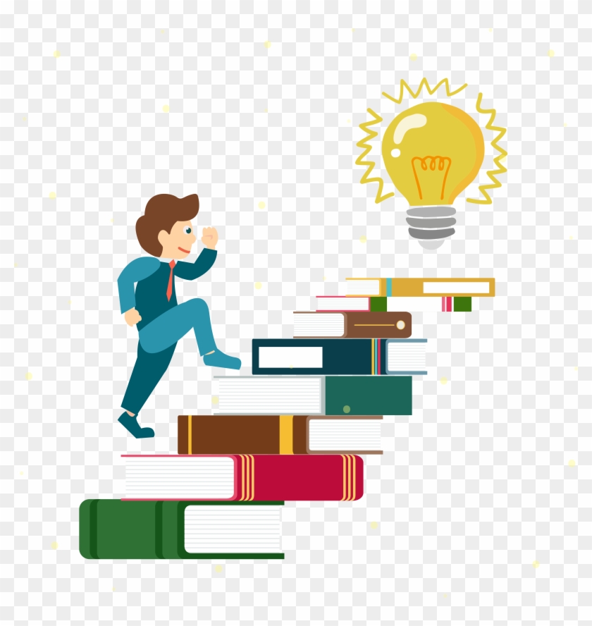 Books Are The Ladder Of People On Board - Ideas Vectores Png - Full ...