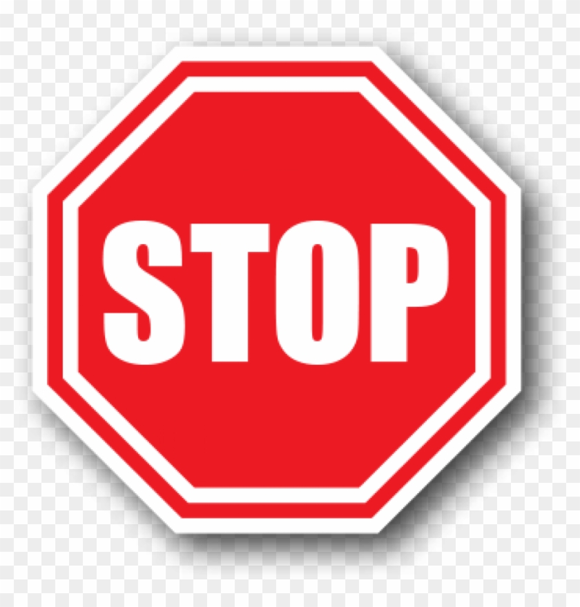 Durastripe Floor Red Octagonal Stop Safety Sign - Stop Sexually ...