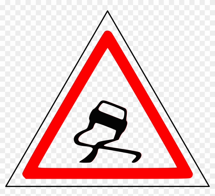 Big Image - Sliding Car Road Sign - Full Size PNG Clipart Images Download