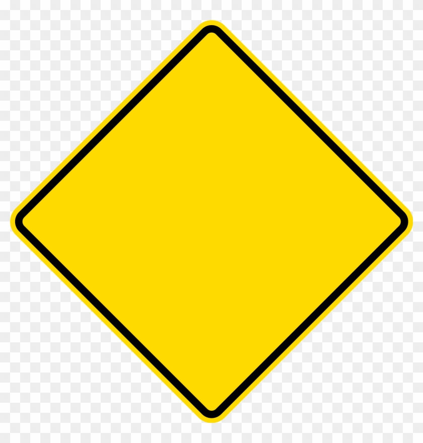 Diamond Warning Sign Blank Yellow Sign Means Free Transparent PNG Diamond Warning Sign Blank Yellow Sign Means Free Transparent PNG