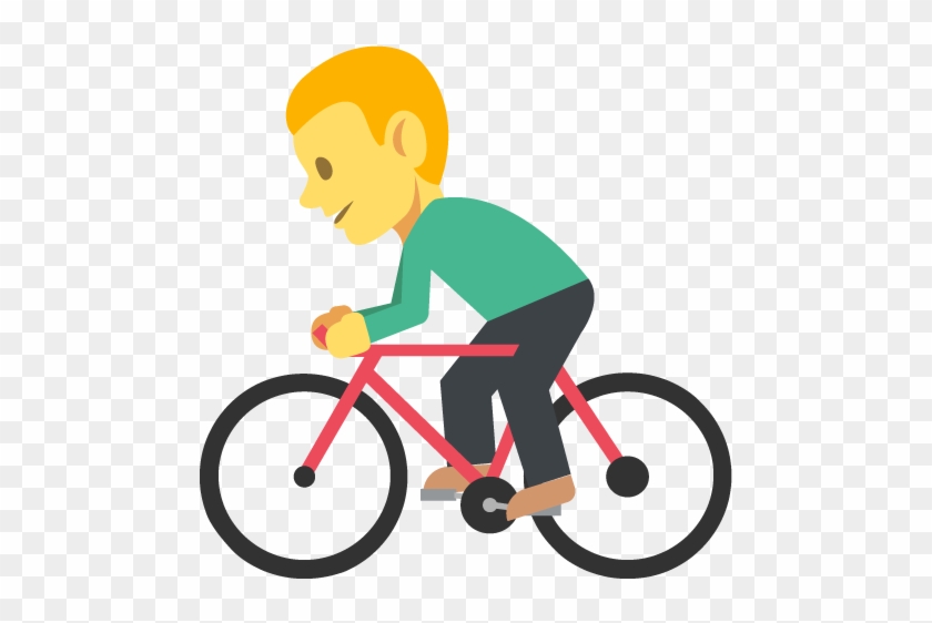 Bicyclist Emoji Vector Icon - Emoji Cycliste - Full Size PNG Clipart ...