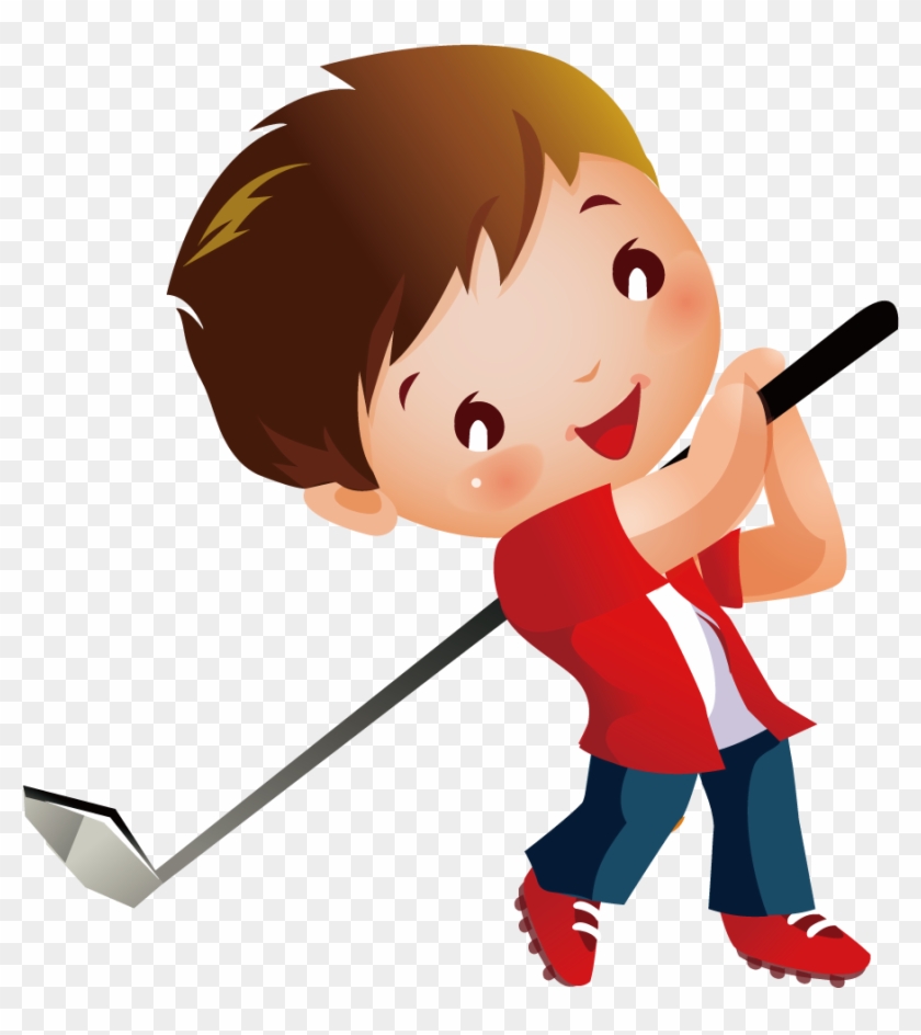 Miniature Golf Child Golf Course Clip Art - Junior Golf Clip Art - Full ...