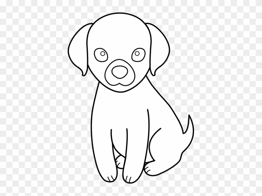 Dog Line Art - Puppy Line Art - Full Size PNG Clipart Images Download
