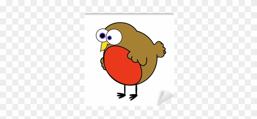 Fotomural Robin Red Breast Cartoon - Cartoon - Free Transparent PNG ...