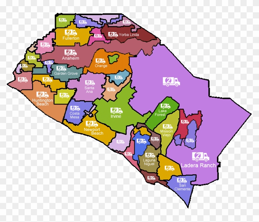 Orange County Movers Map - Orange County Map Png - Full Size PNG ...