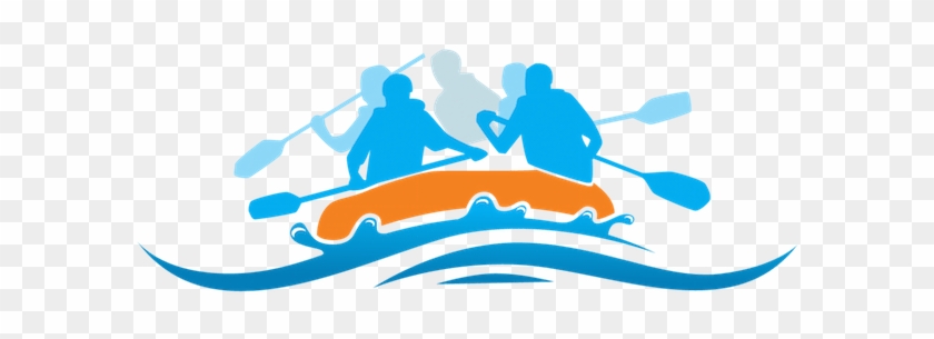 Raft Clipart River Rapids - White Water Rafting Logo - Full Size PNG ...