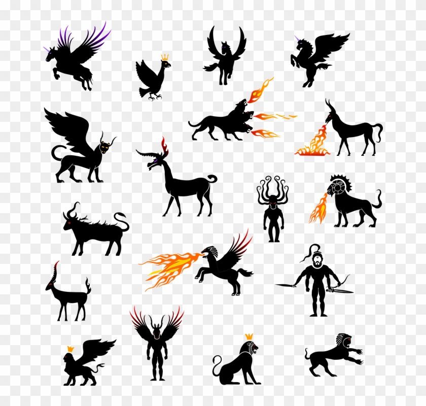 Mythical Clipart Magic - Magical Fairy Tale Creatures - Full Size PNG ...