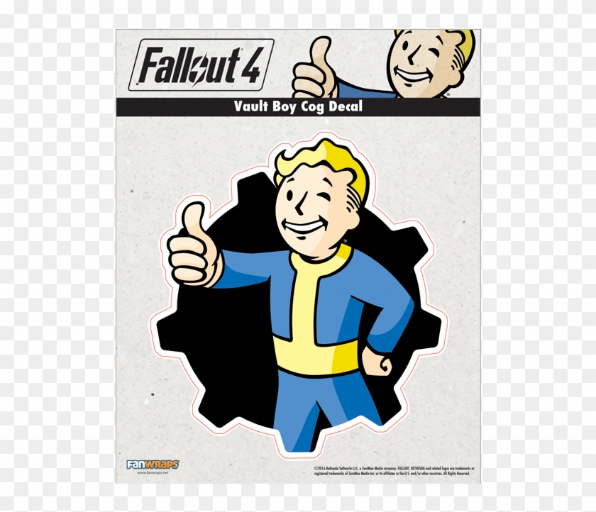 Vault Boy Png Fallout Decal Vault Boy Cog The Official - Fallout Vault ...
