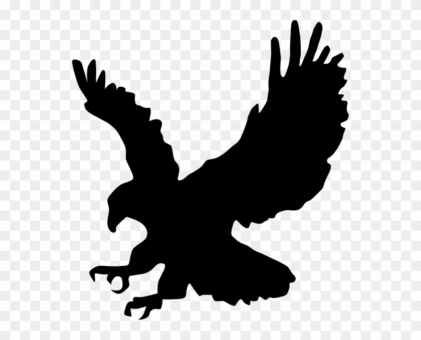Clip Royalty Free Download Eagle Hunting Clip Art - Hawk Clipart Black ...
