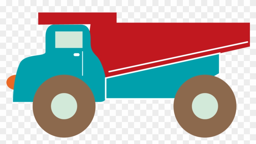 Vector Cartoon Dump Truck Flat Truck - Gambar Animasi Dump Truk - Full ...
