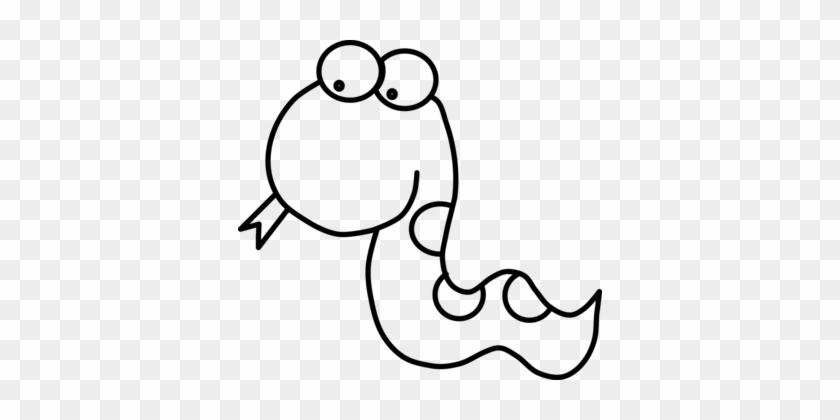 Burmese Python Drawing Snakes Ball Python - Cute Python Cartoon Drawing ...