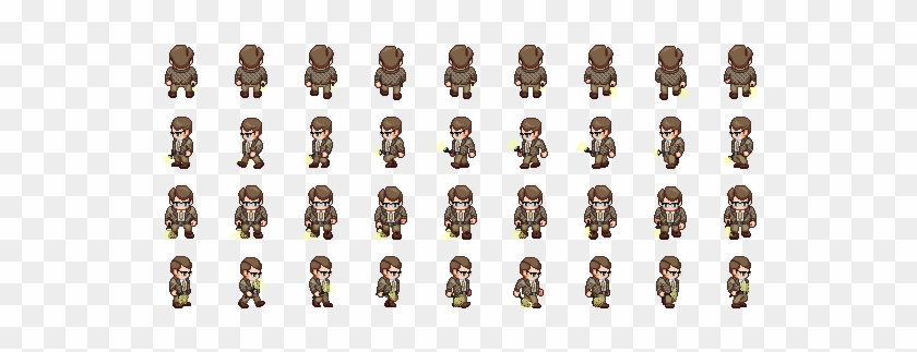 Lets Start A New Unity - 8 Bit Walking Sprite - Full Size PNG Clipart ...