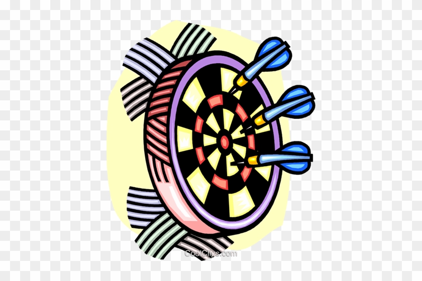 Dart Clipart Dartboard And Darts Royalty Free Vector - Clip Art - Full ...