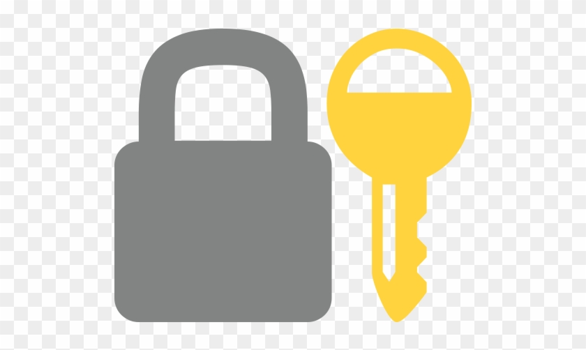 Banner Black And White Library Closed Lock With Emoji - Key And Lock ...