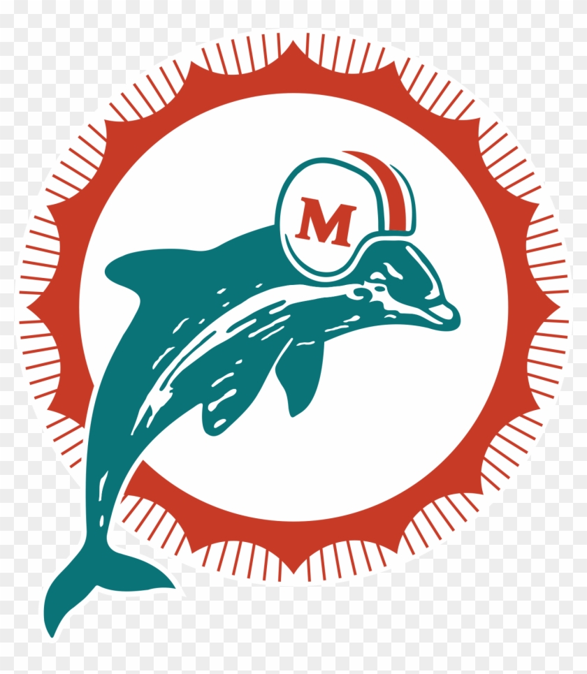 Club Logo - Miami Dolphins Retro Logo - Full Size PNG Clipart Images ...