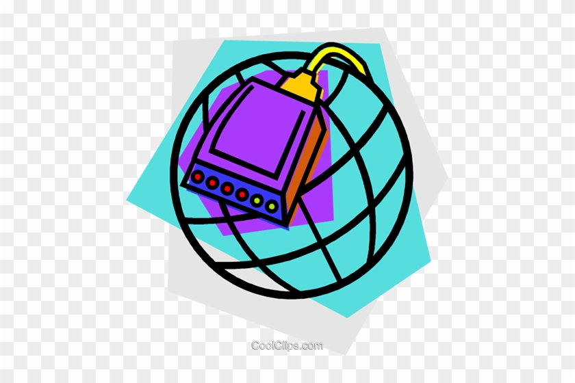Modem With Globe Design Royalty Free Vector Clip Art - Modem With Globe ...