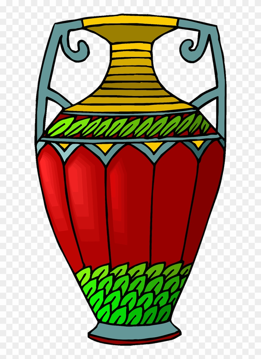 Pottery Drawing Ceramic Vase Line Art - Gambar Guci Vektor - Full Size ...