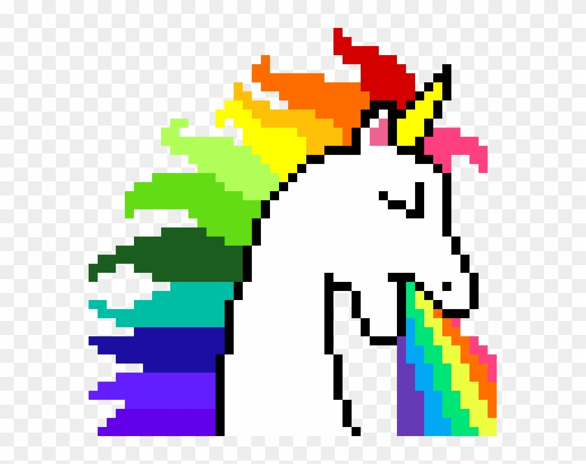 Random Image From User - Minecraft Rainbow Pixel Art - Full Size PNG ...