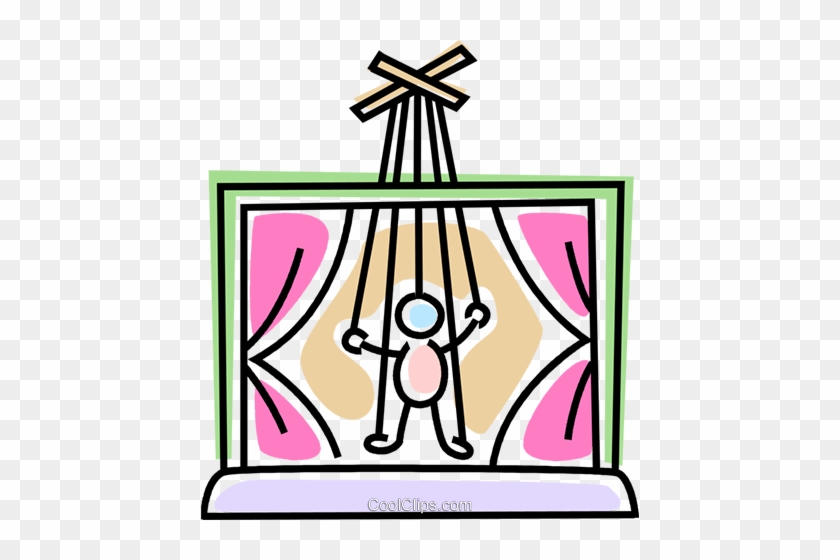 Puppet Show Royalty Free Vector Clip Art Illustration - Puppentheater ...