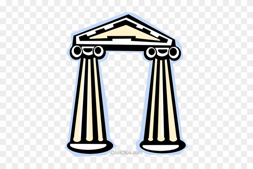 Classical Columns Royalty Free Vector Clip Art Illustration - Classical ...