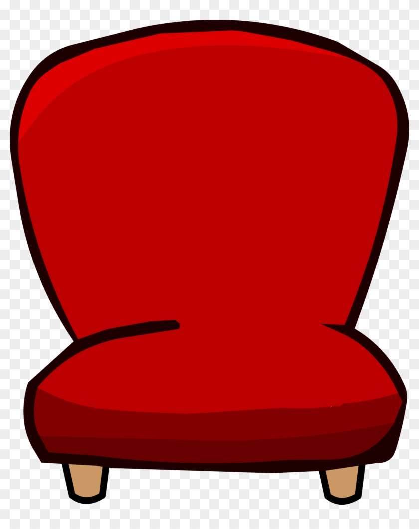 Chair Clipart Red Chair - Club Penguin Furniture Red - Full Size PNG Clipart Images Download