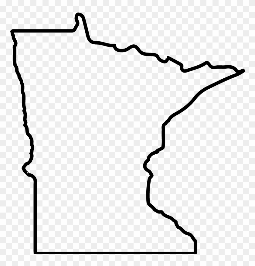 Image Transparent Library Minnesota Outline Rubber - Black Outline Of ...