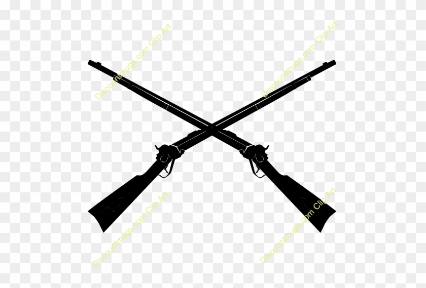 Rifle - Crossed Rifles Transparent - Full Size PNG Clipart Images Download