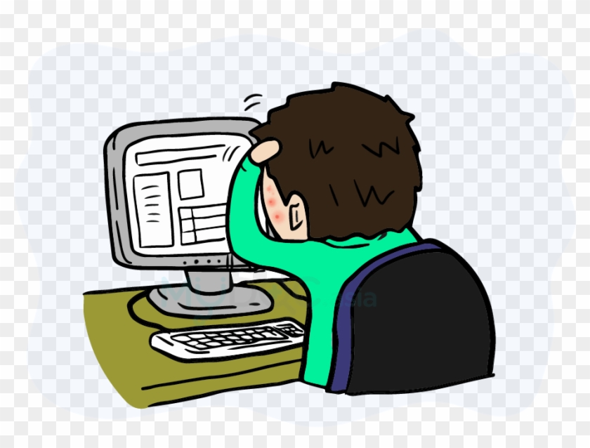 Acne Skin With Computer - Face - Full Size PNG Clipart Images Download