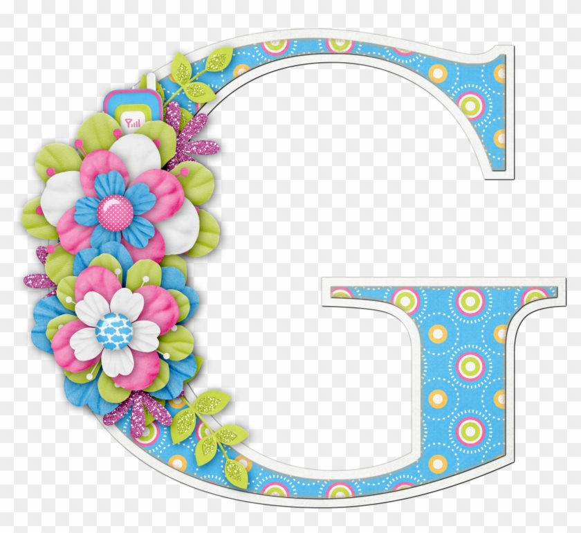 Alfabeto Colores Y Flores - Flower Letter G Png - Full Size PNG Clipart ...
