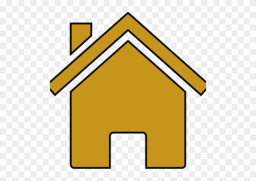 Cropped Gold House Clip Art House Clipart Vector Png - Clip Art - Full ...