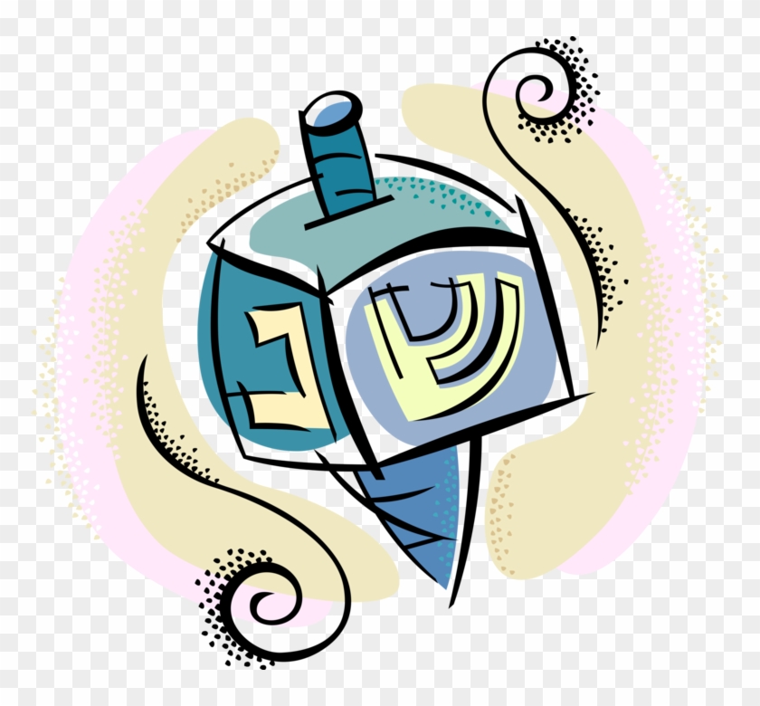 Hanukkah Dreidel Vector - Dreidel - Full Size PNG Clipart Images Download