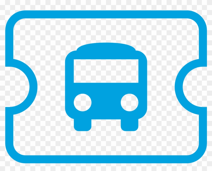 Ticket Decorated With A Bus - Ticket Decorated With A Bus - Full Size ...