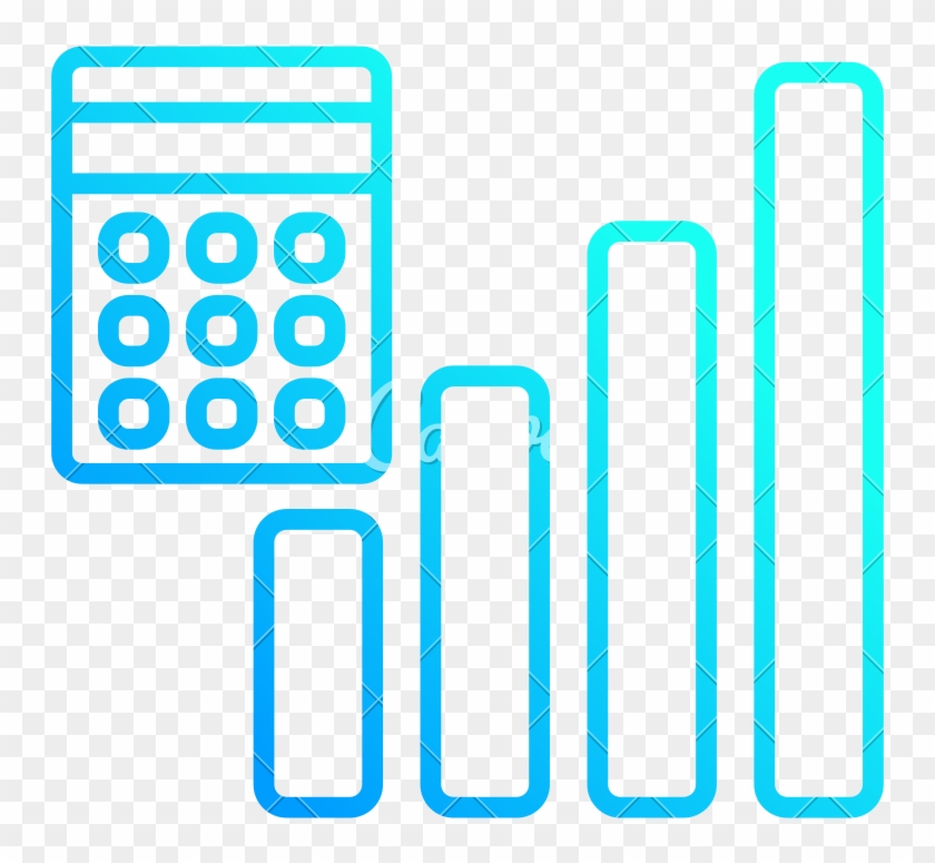 Calculator With Bar Graph Icon - Calculation - Full Size PNG Clipart ...