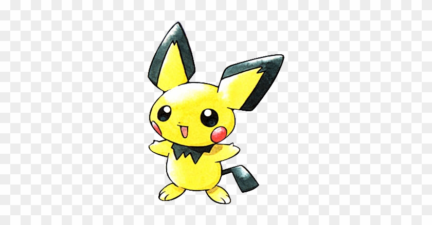 #pichu From The Official Artwork Set For #pokemon Gold - Pokemon Pichu ...