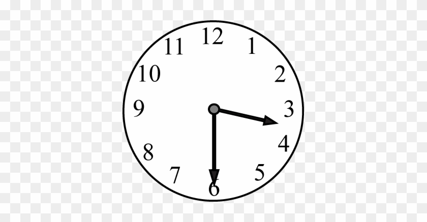Half Past The Hour Clock Face Clip Art - Half Past 9 O Clock - Full ...