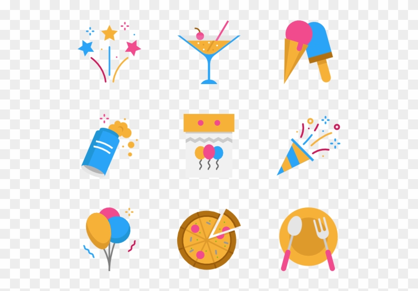 Party 50 Icons - Iconos Party Png - Full Size PNG Clipart Images Download