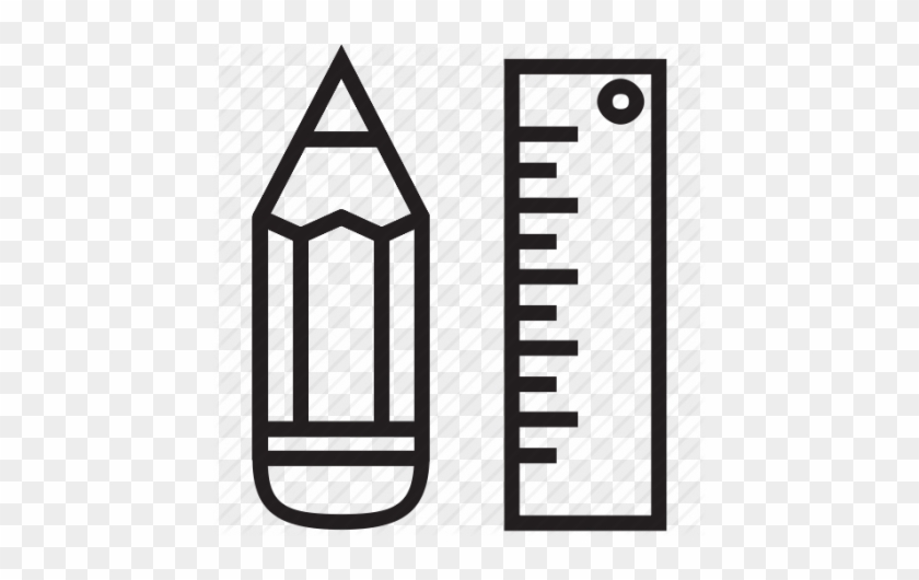 Drawing Ruler - Ruler Pen Icon - Full Size PNG Clipart Images Download