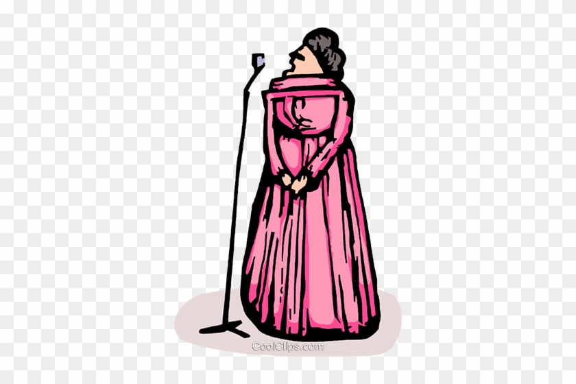 Singer Royalty Free Vector Clip Art Illustration - Illustration - Full ...