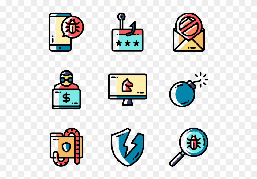Cyber Crime - Flat Icon Employee - Full Size PNG Clipart Images Download