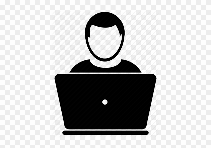 Icons Png Download - Man With A Laptop Icon - Full Size PNG Clipart ...