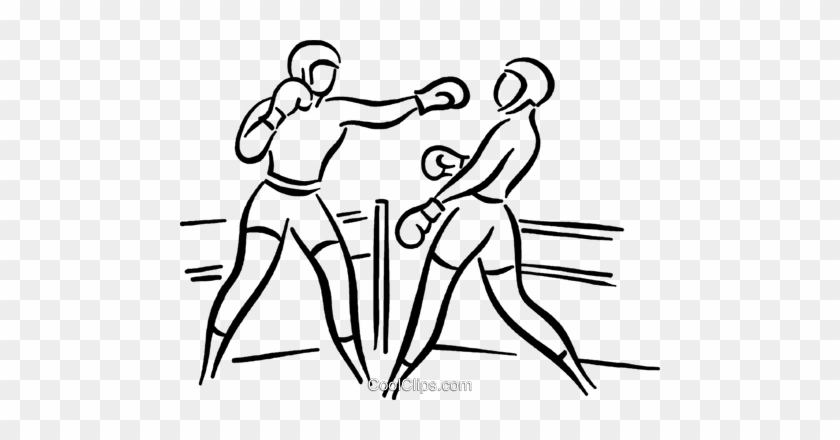 Boxers Royalty Free Vector Clip Art Illustration - Boxing - Full Size ...