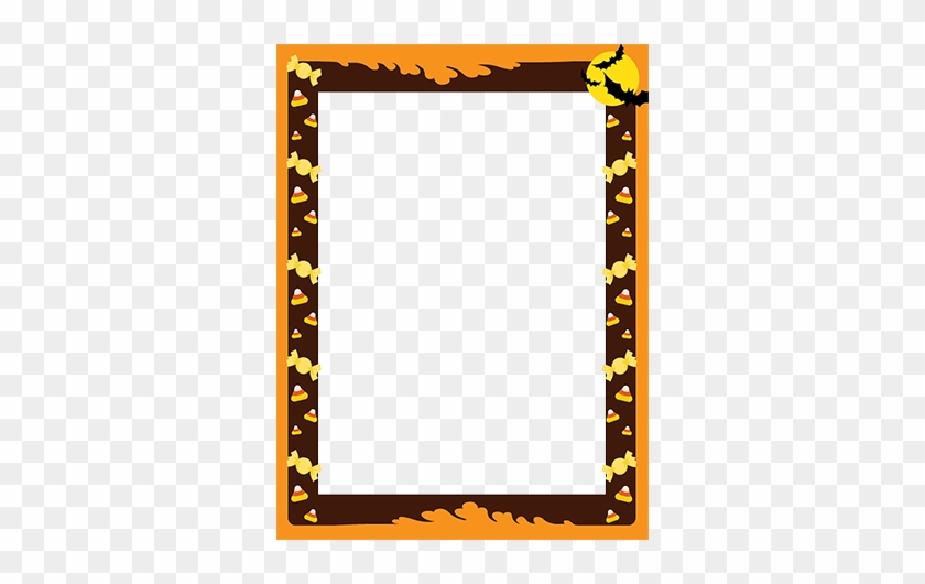 Halloween Frame Border With Treats For Kids - Free Halloween Border ...
