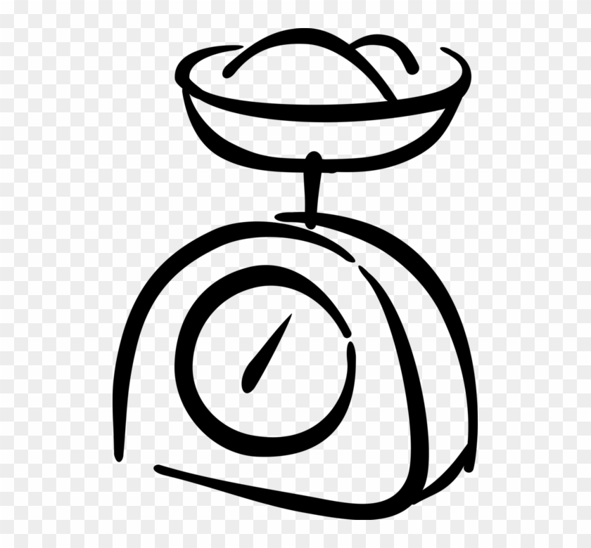 Banner Black And White Kitchen Scale Vector Image Illustration - Banner ...