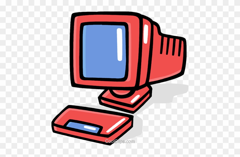 Computer Work Station Royalty Free Vector Clip Art - Computer Work ...