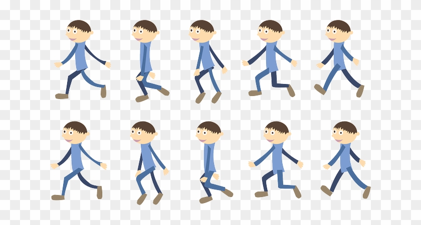 Walk Cycle Animation Png - Full Size PNG Clipart Images Download