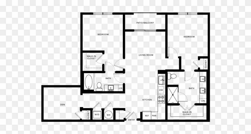 1 - Floor Plan - Full Size PNG Clipart Images Download