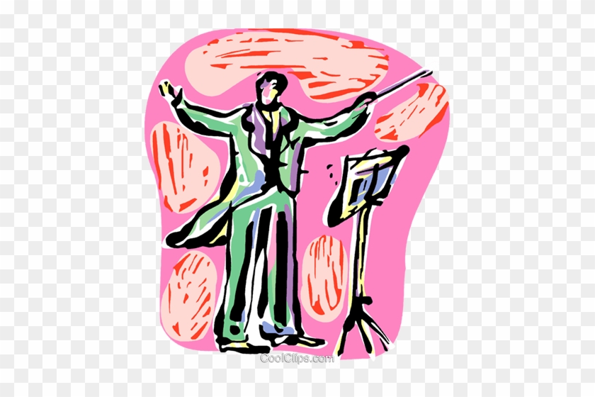 Orchestra Conductors Royalty Free Vector Clip Art Illustration - Clip ...