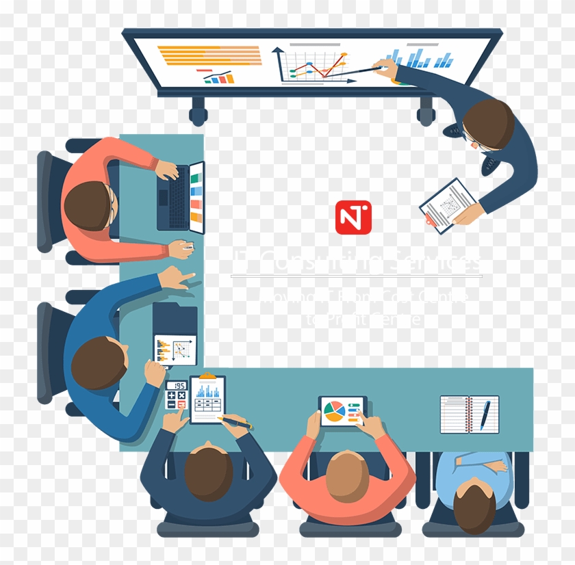It Consulting Services By Newtec - Business Training Vector - Full Size ...